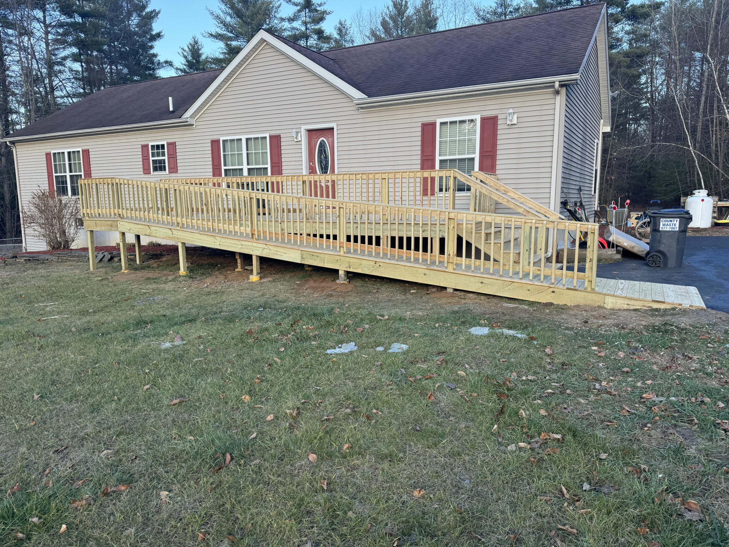 Deck Refurbishment with Handicap Ramp - Arkon Developers, LLC